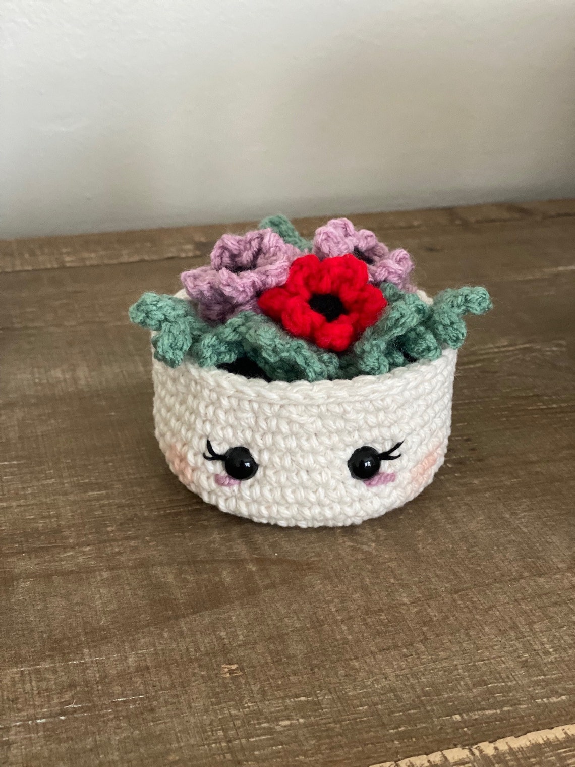 Potted Poppy Crochet Pattern | Etsy