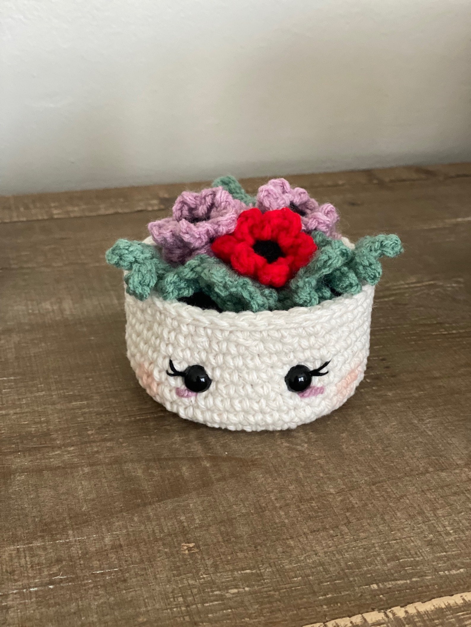 Potted Poppy Crochet Pattern | Etsy