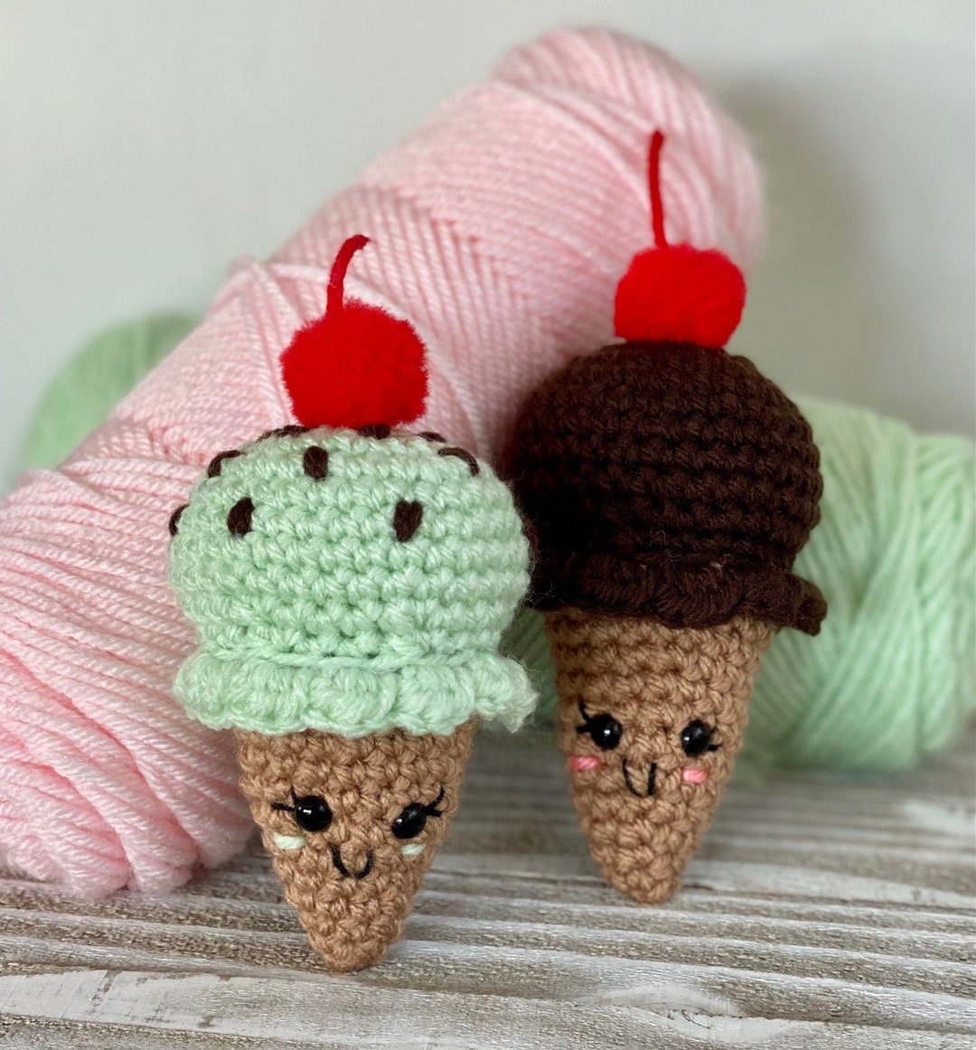 Ice Cream Cone Crochet Pattern - Etsy