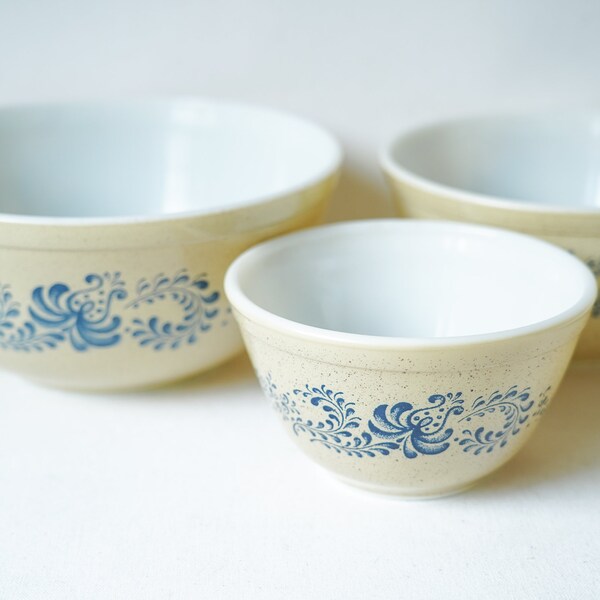 Pyrex Blue Flowers - Etsy