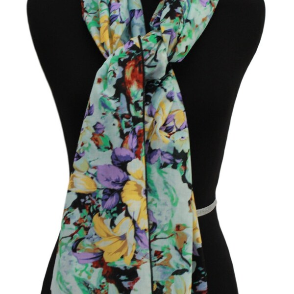 Bright Colored Scarf - Etsy