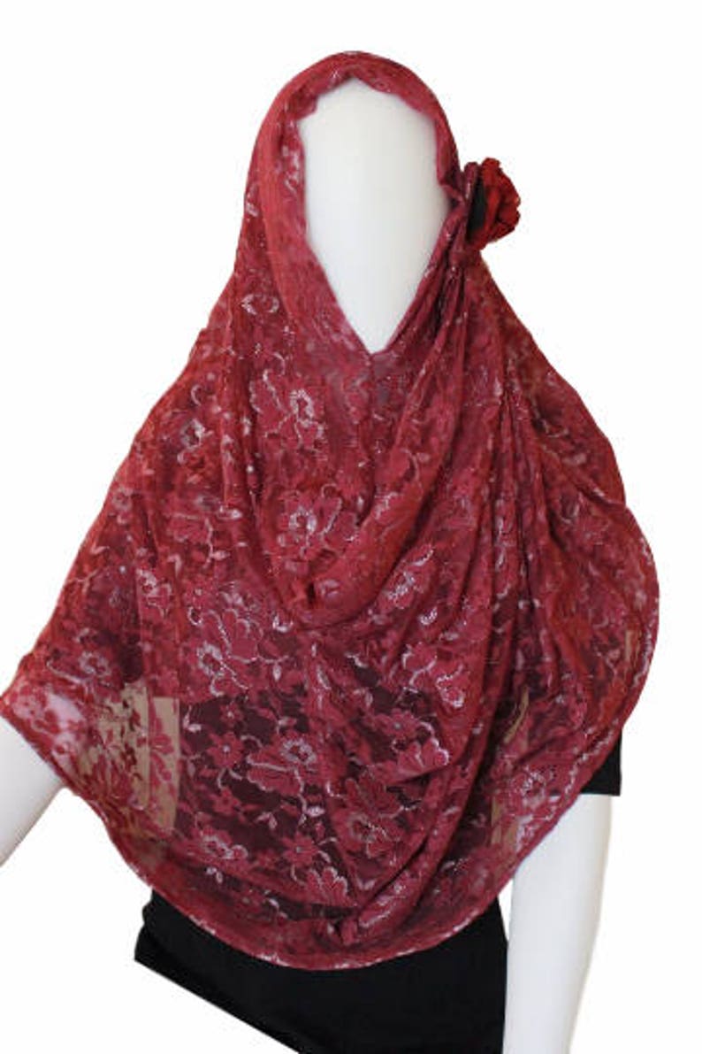 Net Head Scarf for Women - Instant Muslim Niqab - Face Cover Scarf ...
