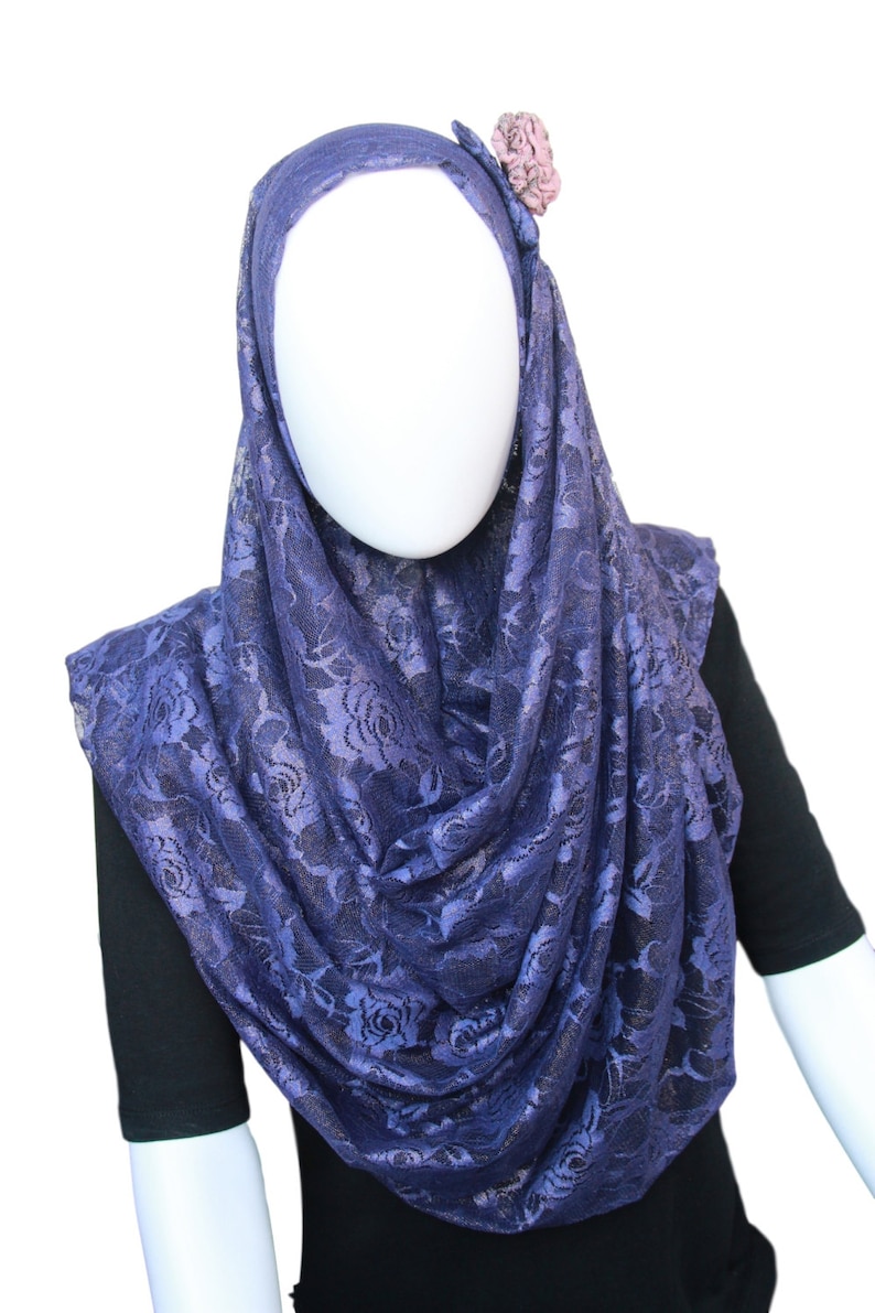 Net Head Scarf for Women Instant Muslim Niqab Face Cover Scarf ...