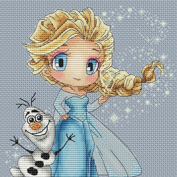 Elsa Cross Stitch - Etsy