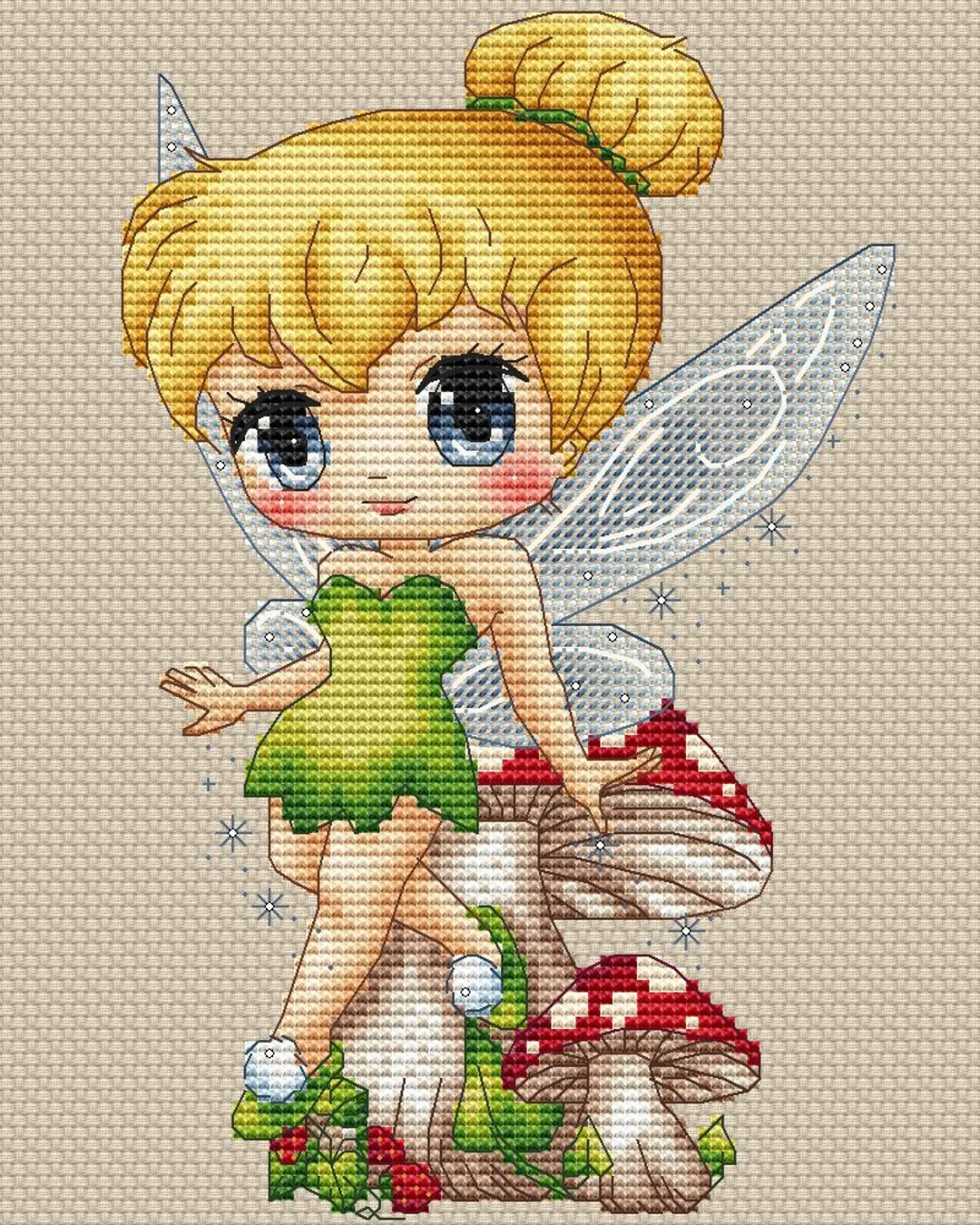 Cross Stitch Pattern Tinker Bell - Etsy