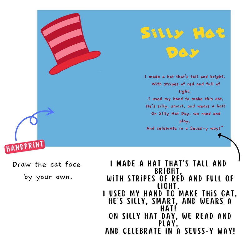 Read Across America Handprint Craft Bundle: Activities (instant ...