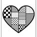 Pop Art Valentine Hearts Coloring Pages | Patterned Heart Art Activity ...