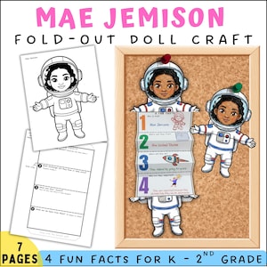 Mae Jemison Fold-out Doll Craft | Black History Month Research ...