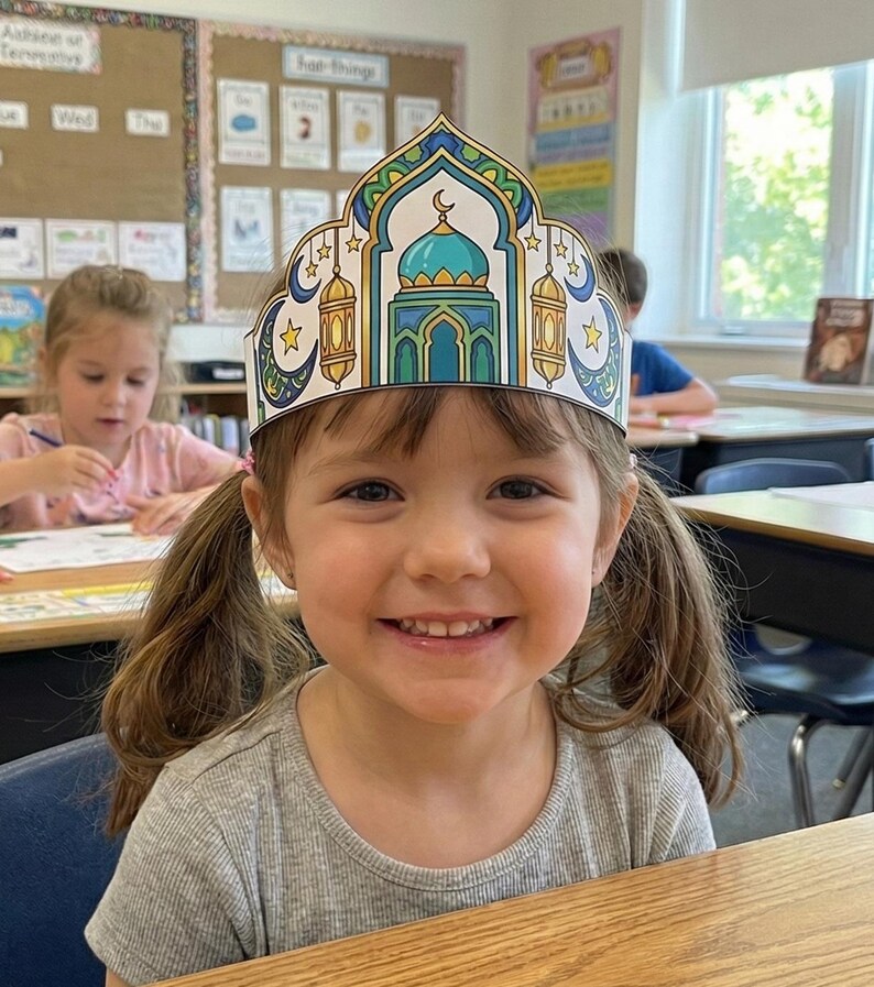 Ramadan Paper Crown Craft | Coloring & Writing Activity | Ramadan ...