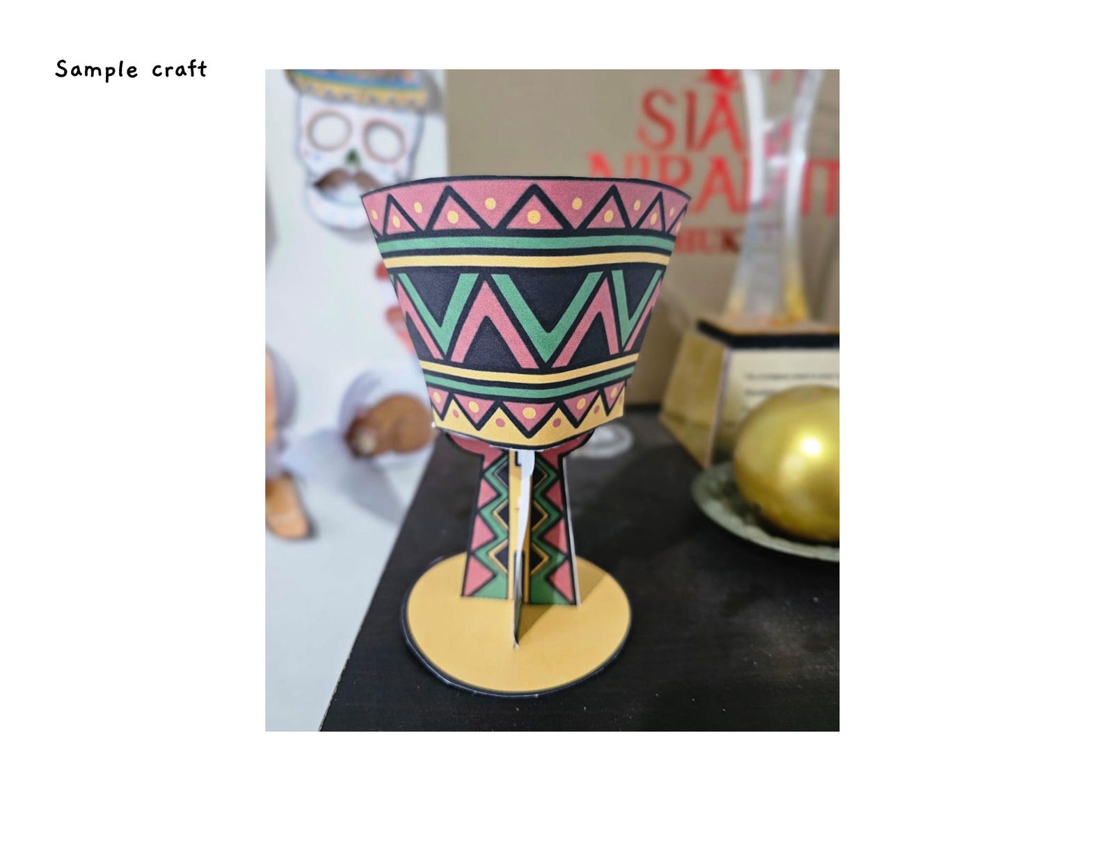 Kwanzaa Unity Cup 3D Craft | Kikombe Cha Umoja | Cut & Glue Printable ...