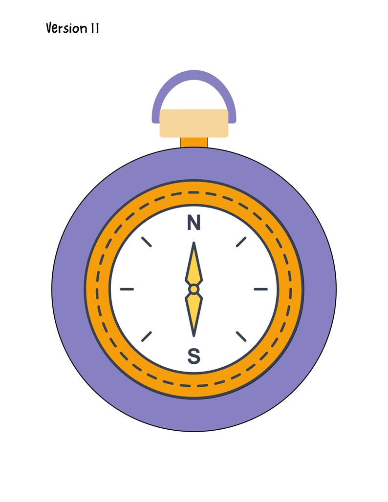 Compass Craft Activity & Writing Prompt: Camping Theme (digital ...