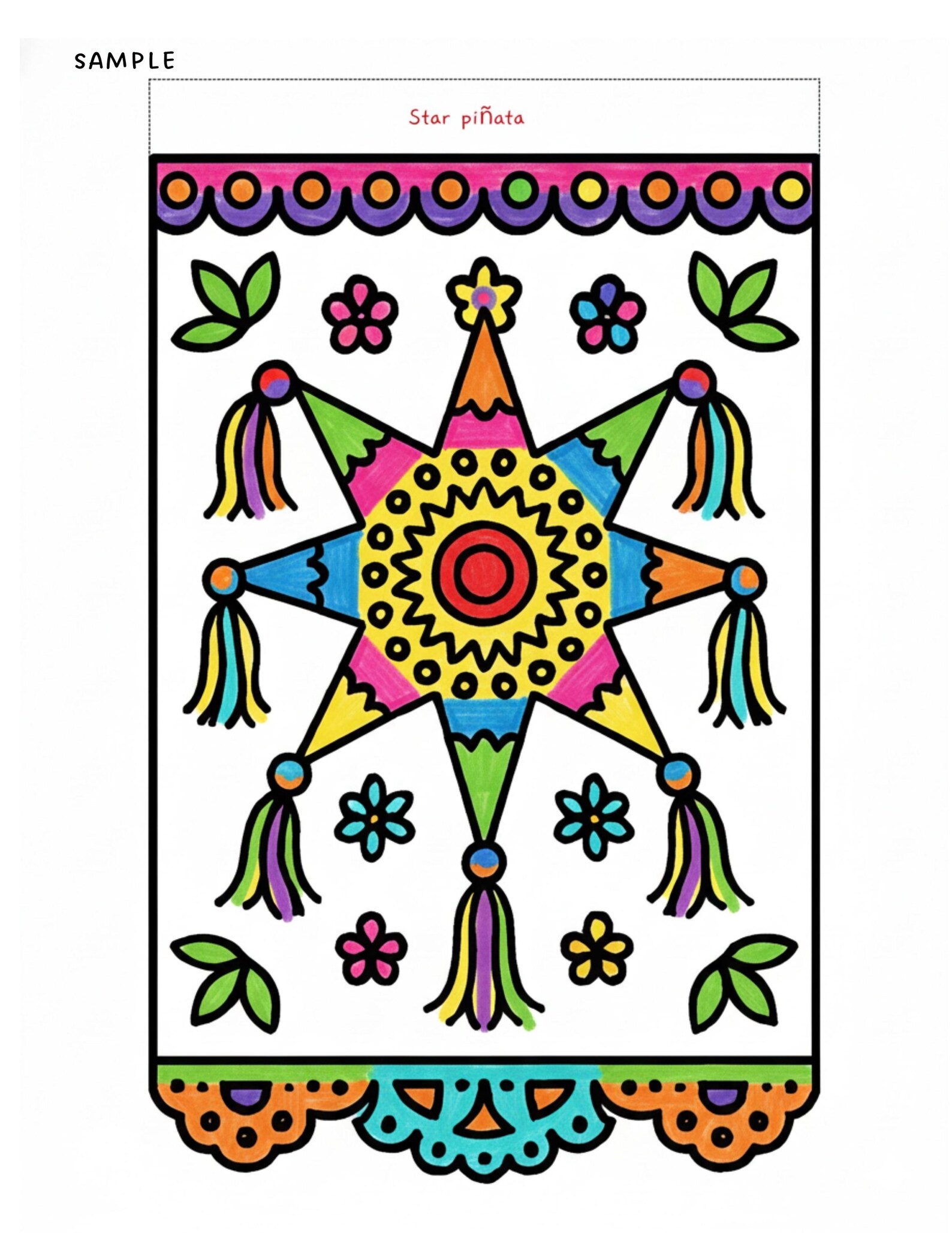 Las Posadas Christmas in Mexico Papel Picado Banner & Literacy Craft ...