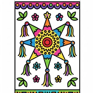 Las Posadas Christmas in Mexico Papel Picado Banner & Literacy Craft ...