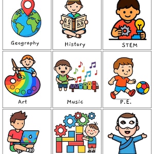 Editable Visual Schedule: 100 Autism/preschool Picture Icons (digital ...