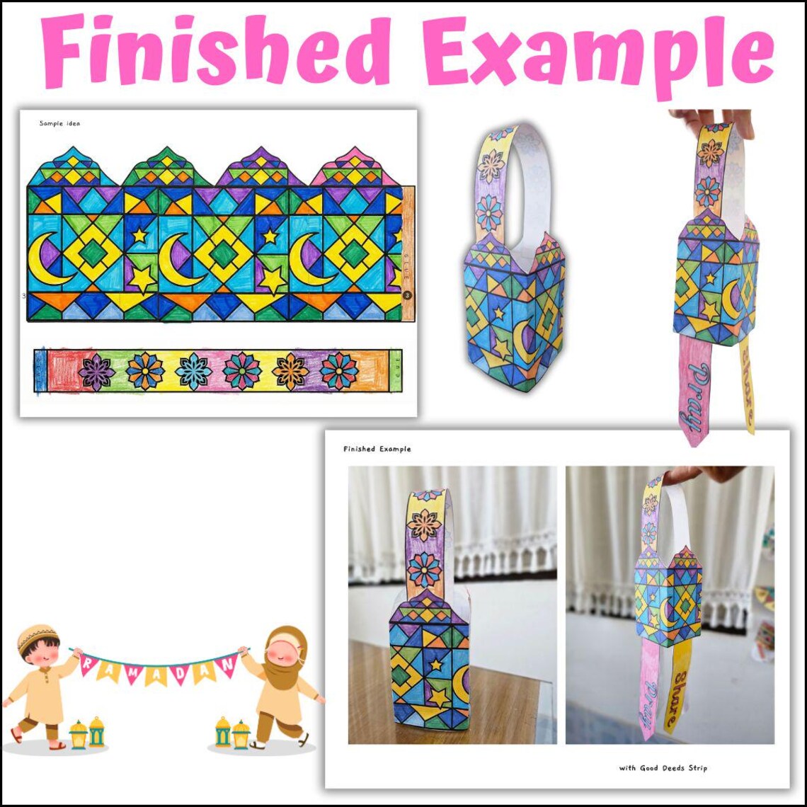 Ramadan Lantern Craft With Good Deeds | Coloring Activity | SEL Ramadan ...