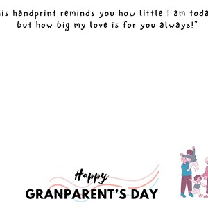 Grandparent’s Day Handprint Craft | Keepsake Poem Activity for Kids ...