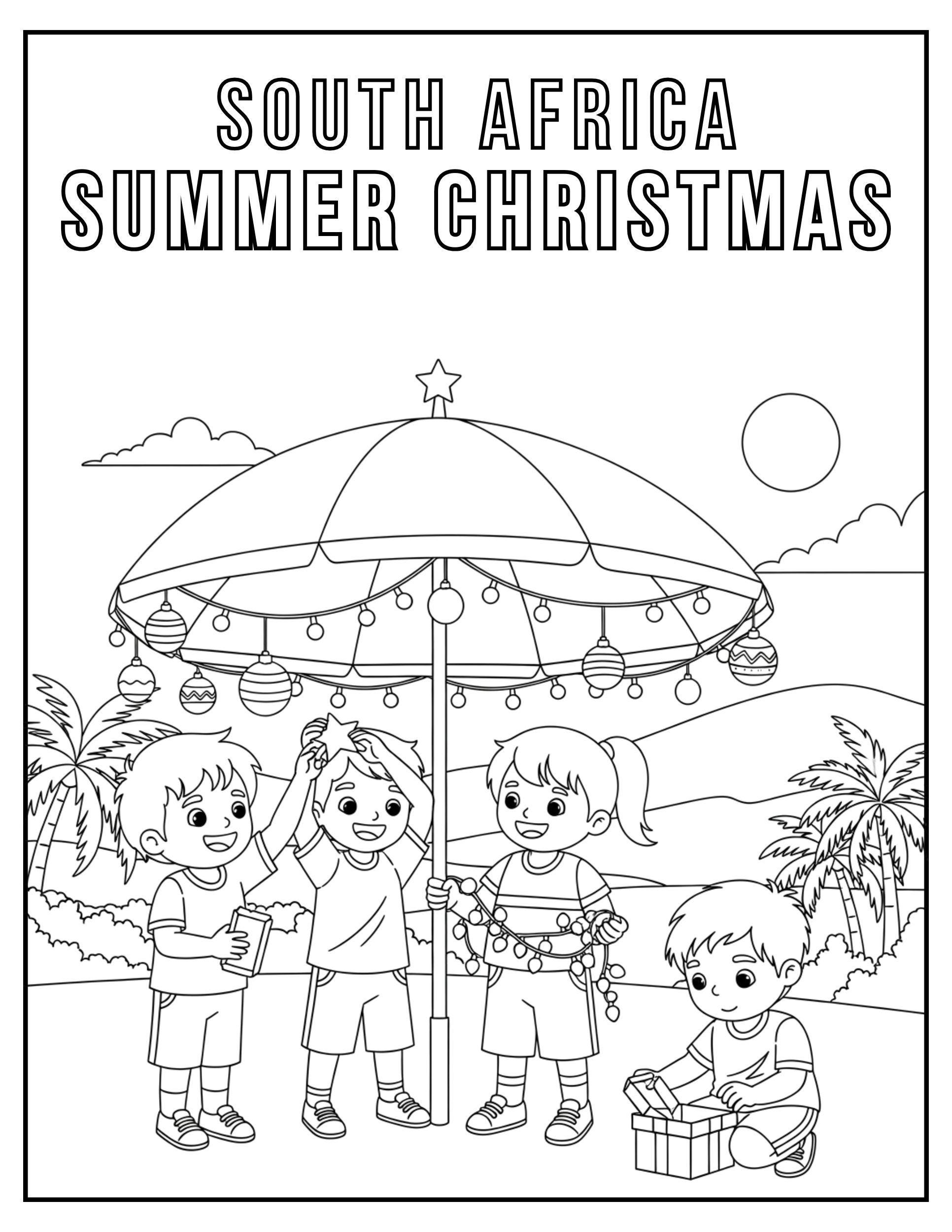 Christmas Around the World Coloring Pages | 20 Countries + Bonus ...