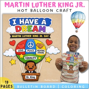 Martin Luther King Jr Day Craft | I Have a Dream Bulletin Board | MLK ...