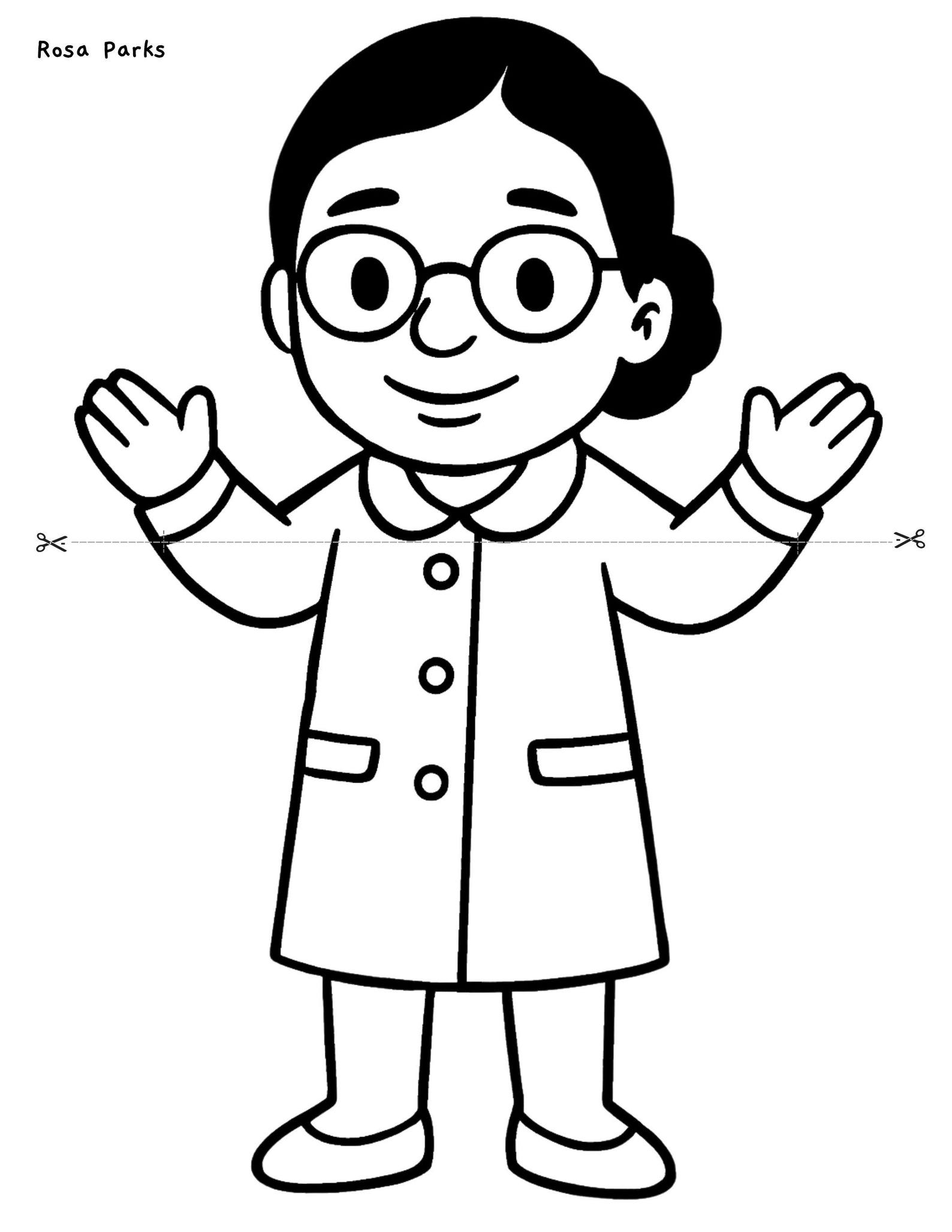 Rosa Parks Fold-out Doll Craft | Black History Month Research ...