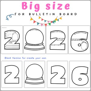 New Year Goals Craft 2026 + Writing Prompt | Auto-updated Every Year ...