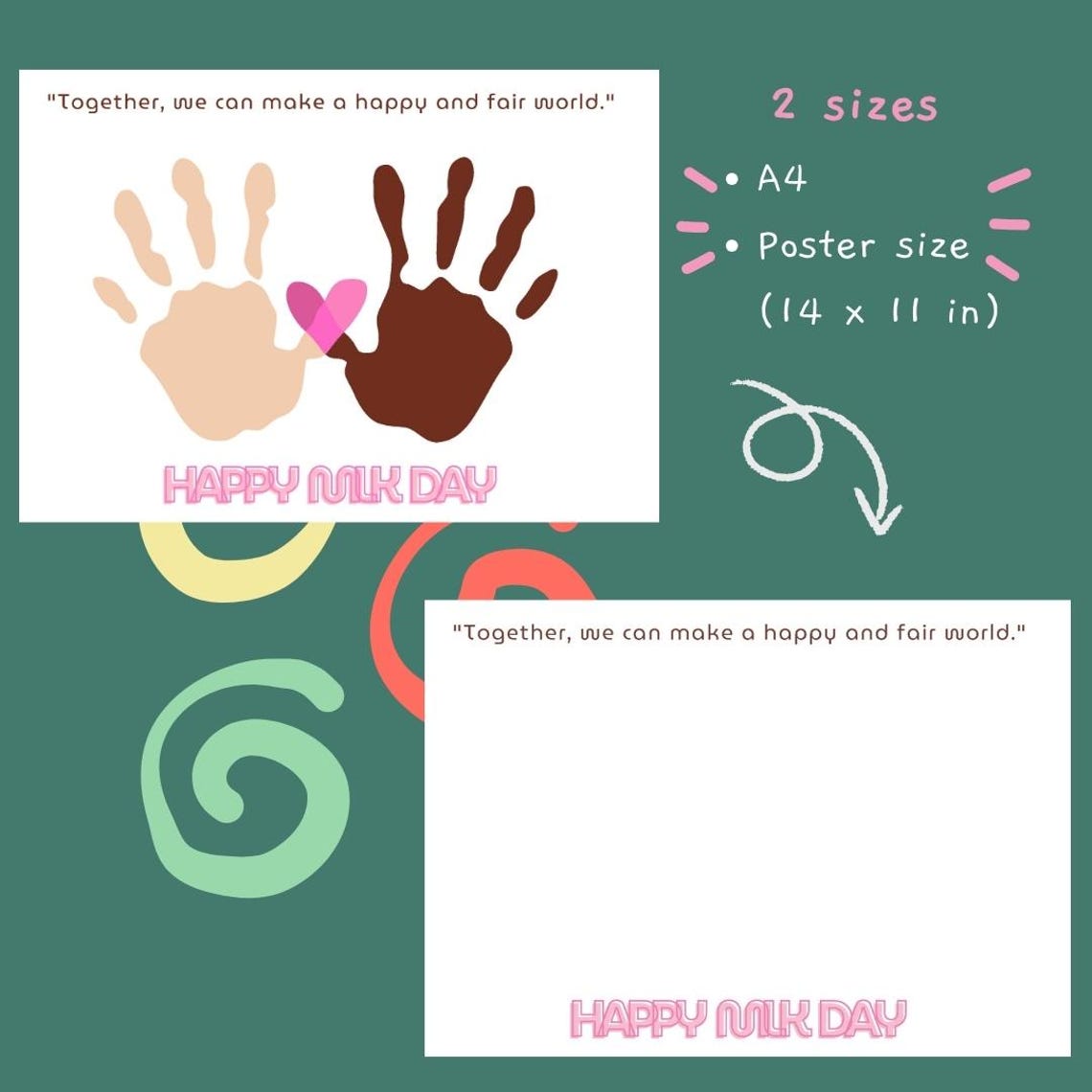 MLK Day Handprint Art Bundle: Black History Month Craft (PDF) - Etsy