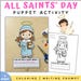 All Saints' Day Puppet Craft: Catholic Kids Activity (digital Download ...