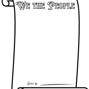 Constitution Day Scroll Craft: Printable Activity for Kids (digital ...