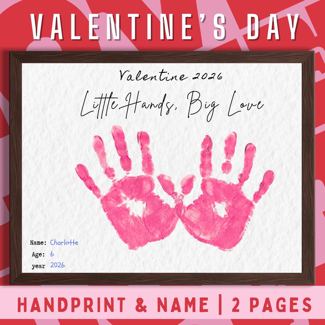 Valentines Day Handprint Craft Activities – Little Hands | Keepsake ...