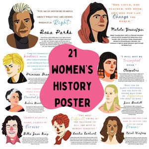 Women's History Month Posters, Bulletin Board Set, International Women ...