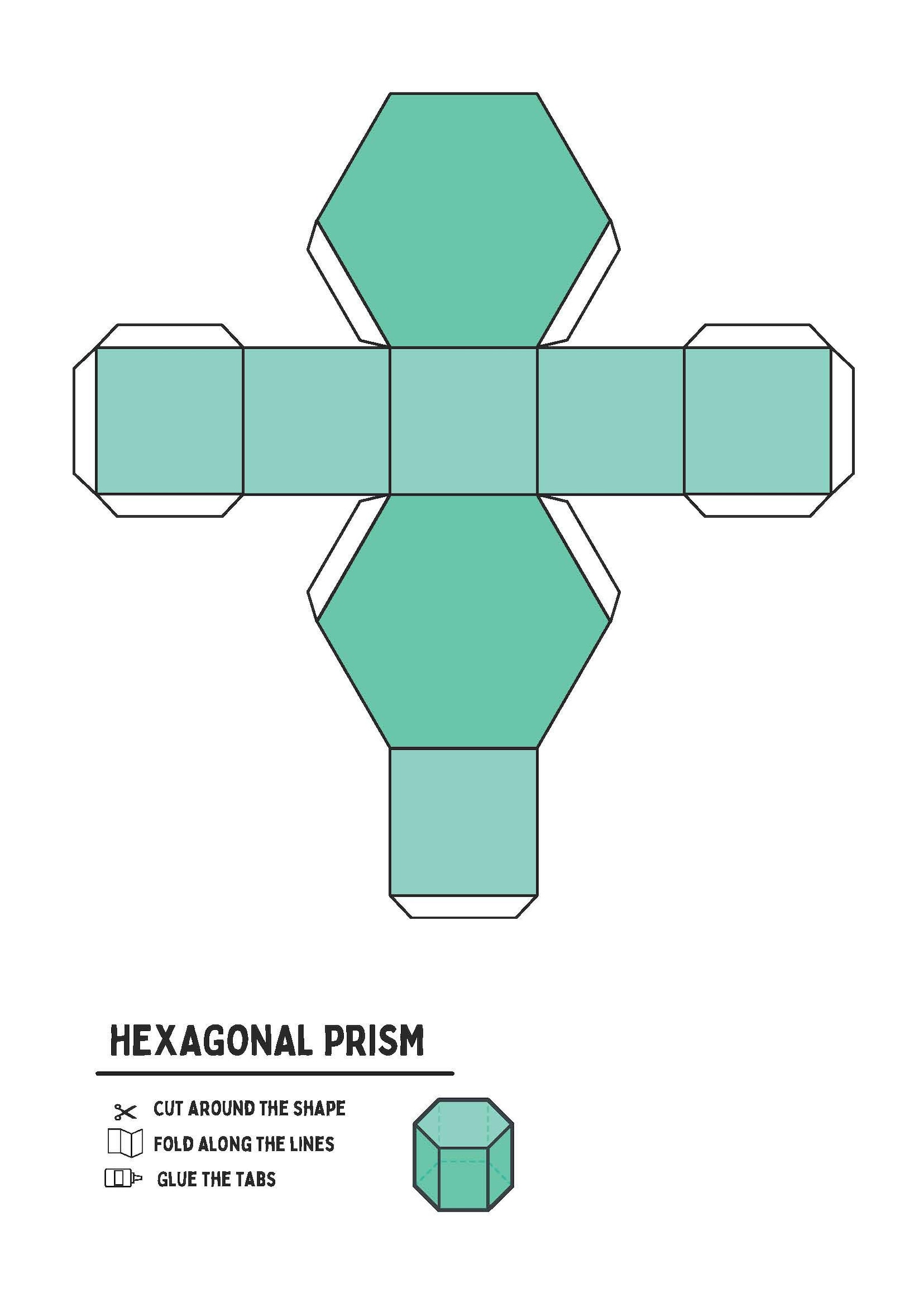 3D Shape Nets: Cut & Fold Paper Craft Geometry (printable File) - Etsy