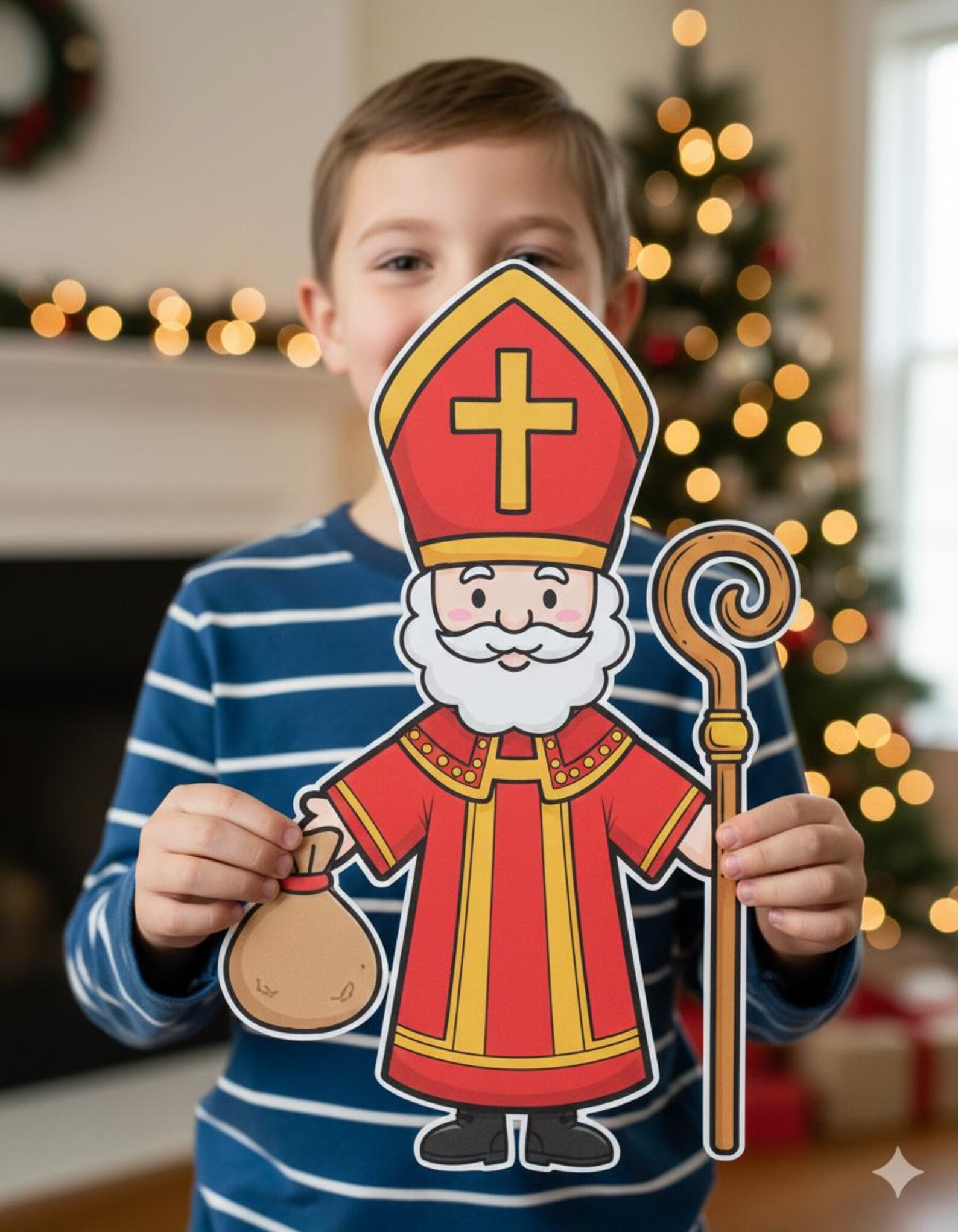 St. Nicholas Day Craft |build-a-saint Puppet (small and Large) | Cut ...