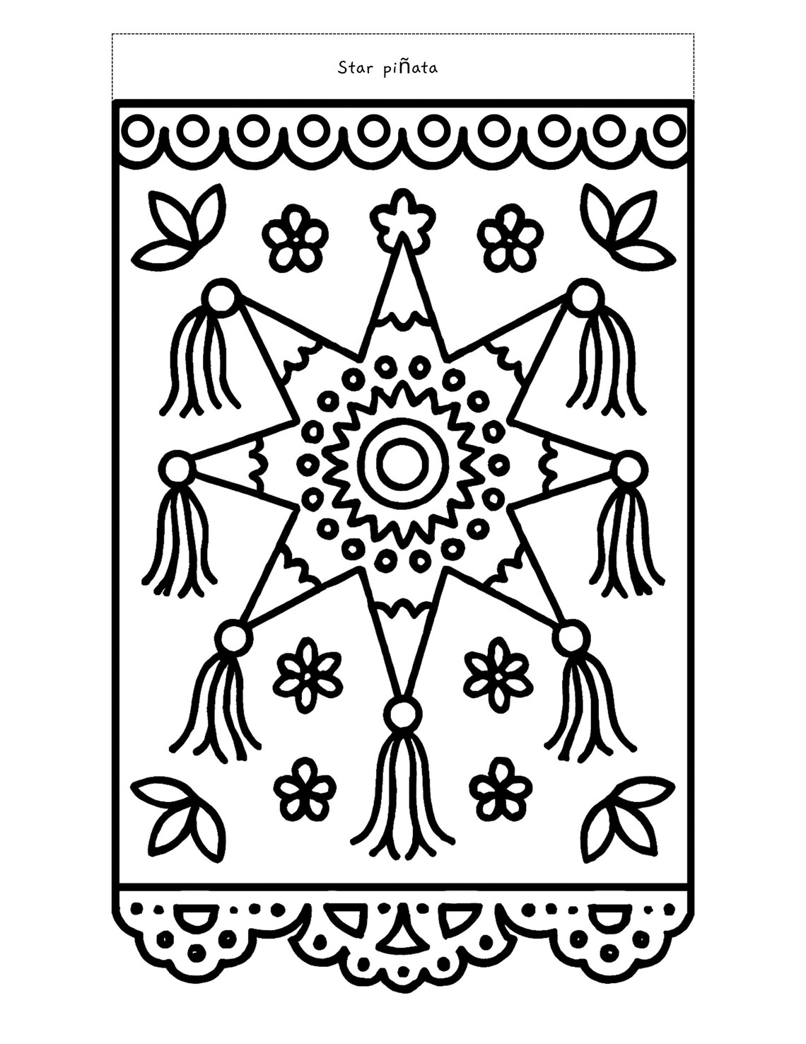 Las Posadas Christmas in Mexico Papel Picado Banner & Literacy Craft ...