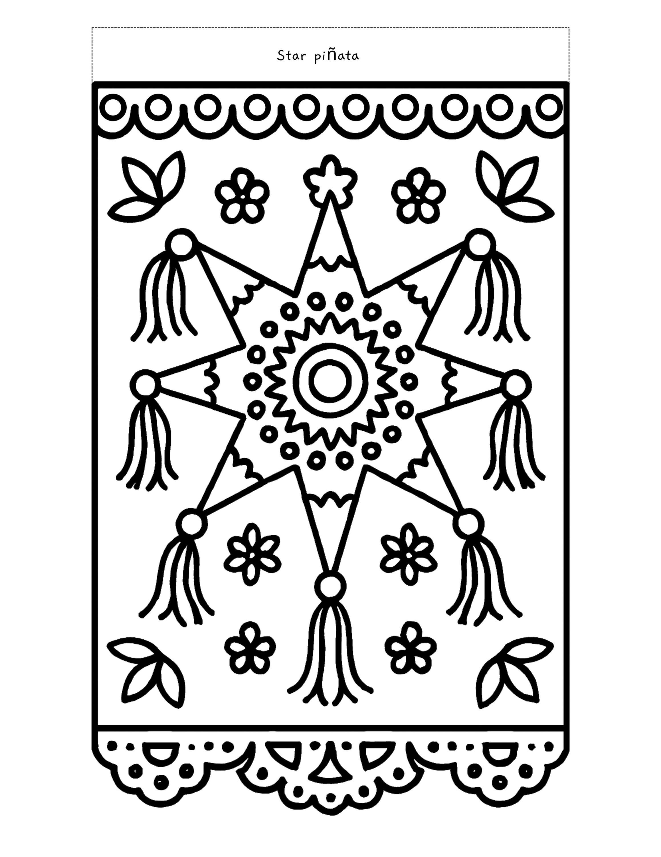 Las Posadas Christmas in Mexico Papel Picado Banner & Literacy Craft ...