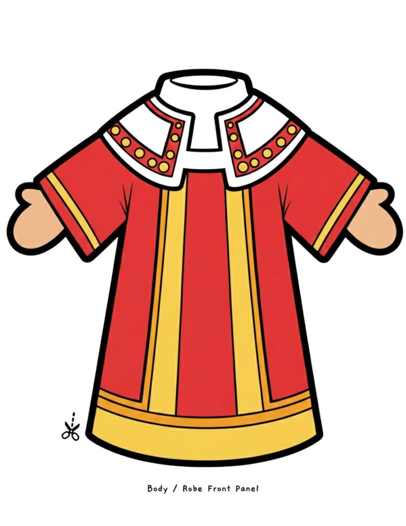 St. Nicholas Day Craft |build-a-saint Puppet (small and Large) | Cut ...
