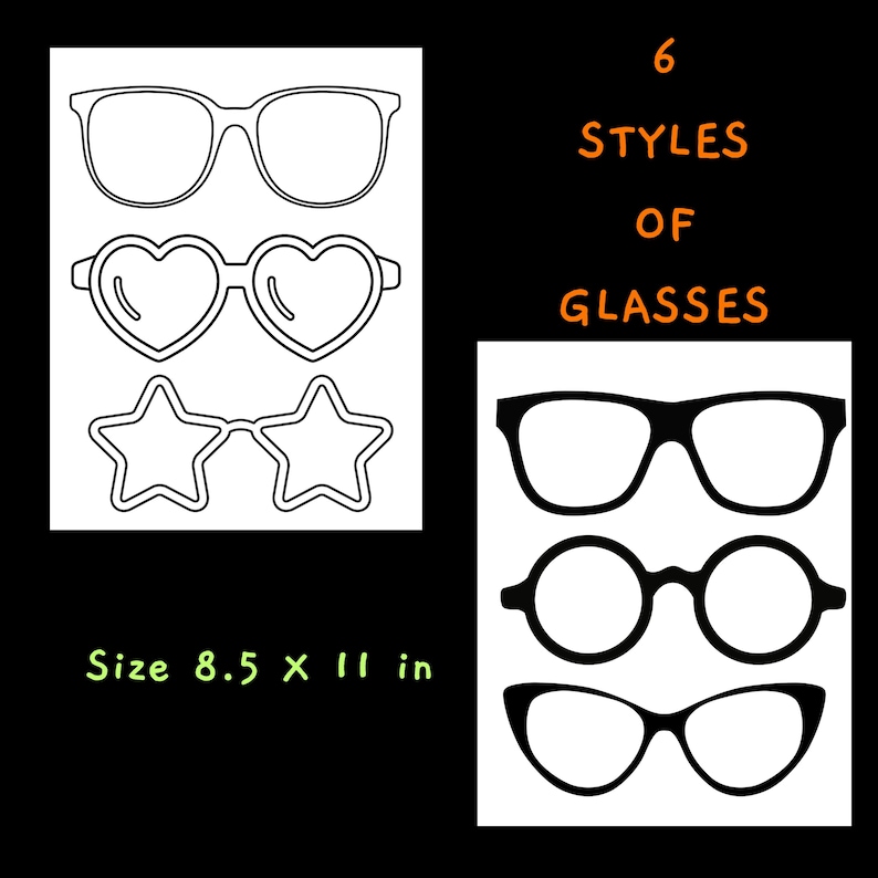 Summer Sunglasses Art Activity: Printable Kids Craft Template (PDF ...