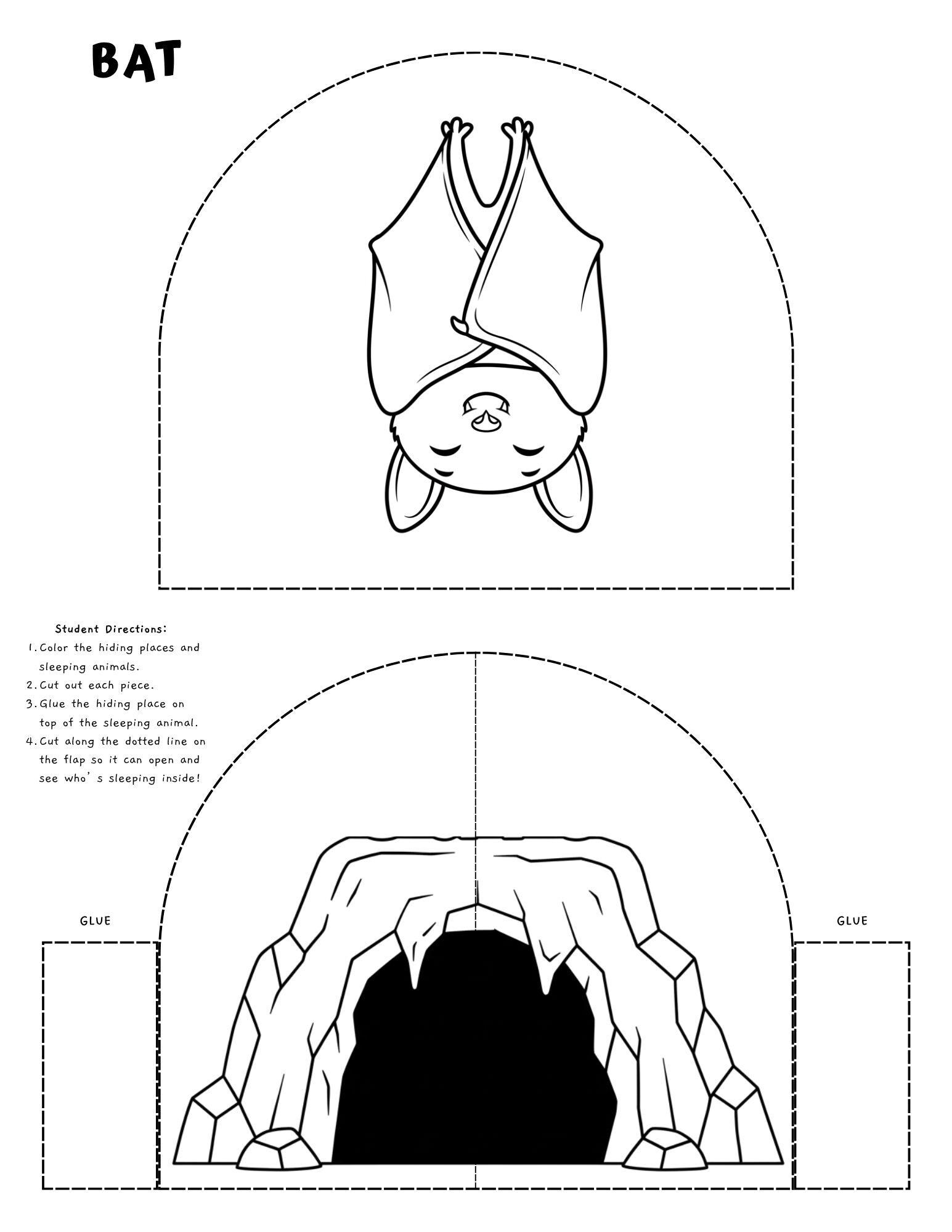 Who’s Sleeping? Hibernation Craft | Interactive Winter Animal Activity ...