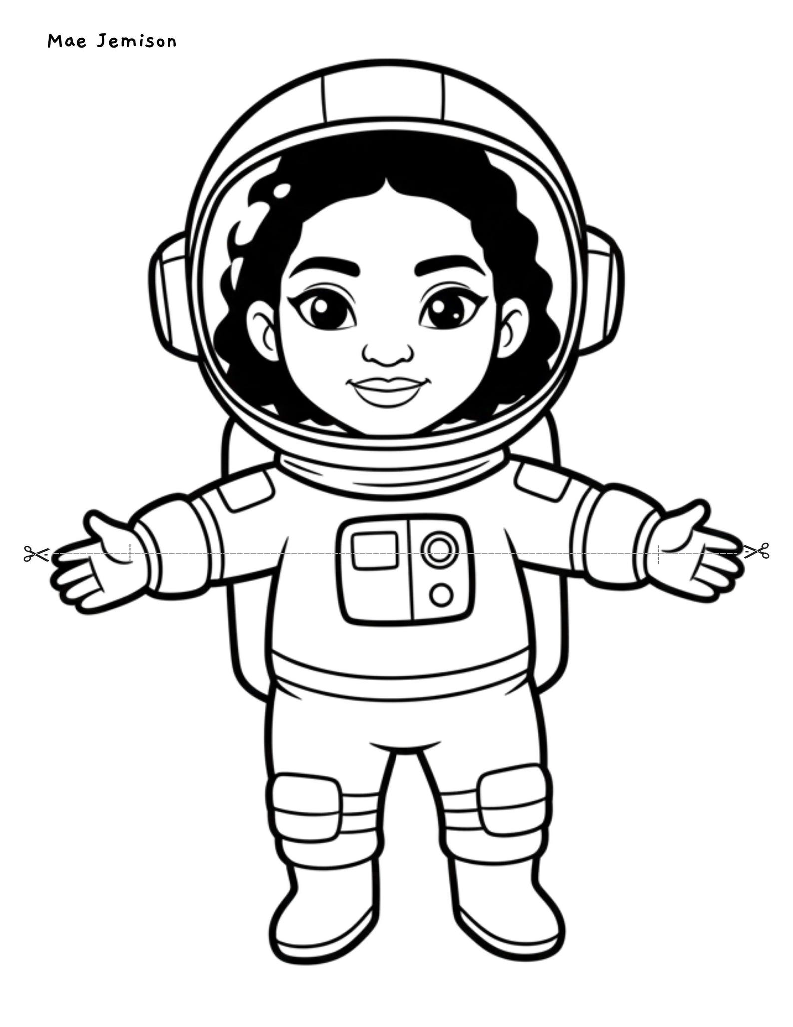 Mae Jemison Fold-out Doll Craft | Black History Month Research ...