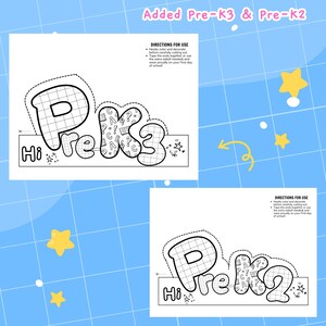 First Day of School Crown, Pre-k Paper Hat Craft + Writing Prompt Back ...