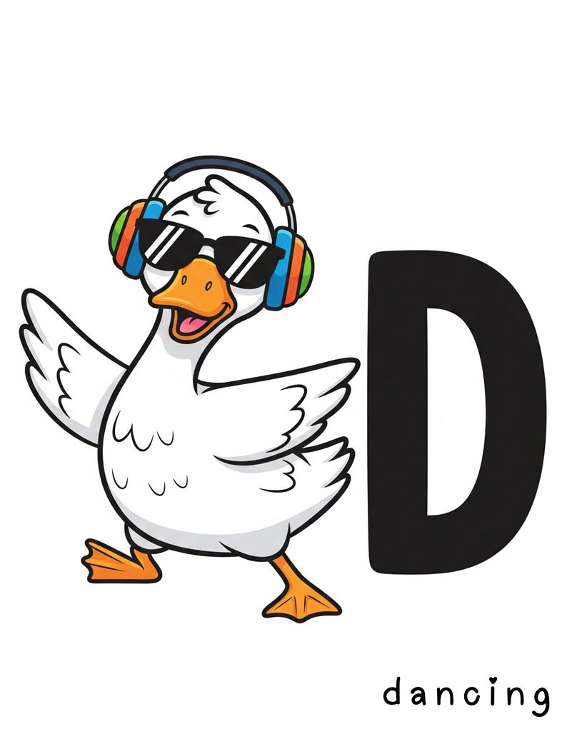 Silly Goose Alphabet Poster Set: Classroom Decor (PDF & PNG ...