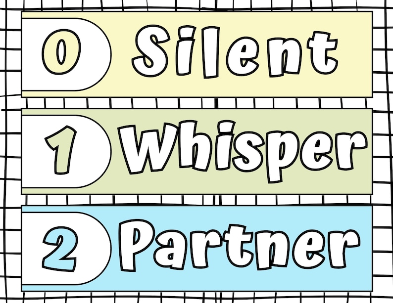 Silly Goose Voice Level Chart | Posters | Push Light – Classroom ...