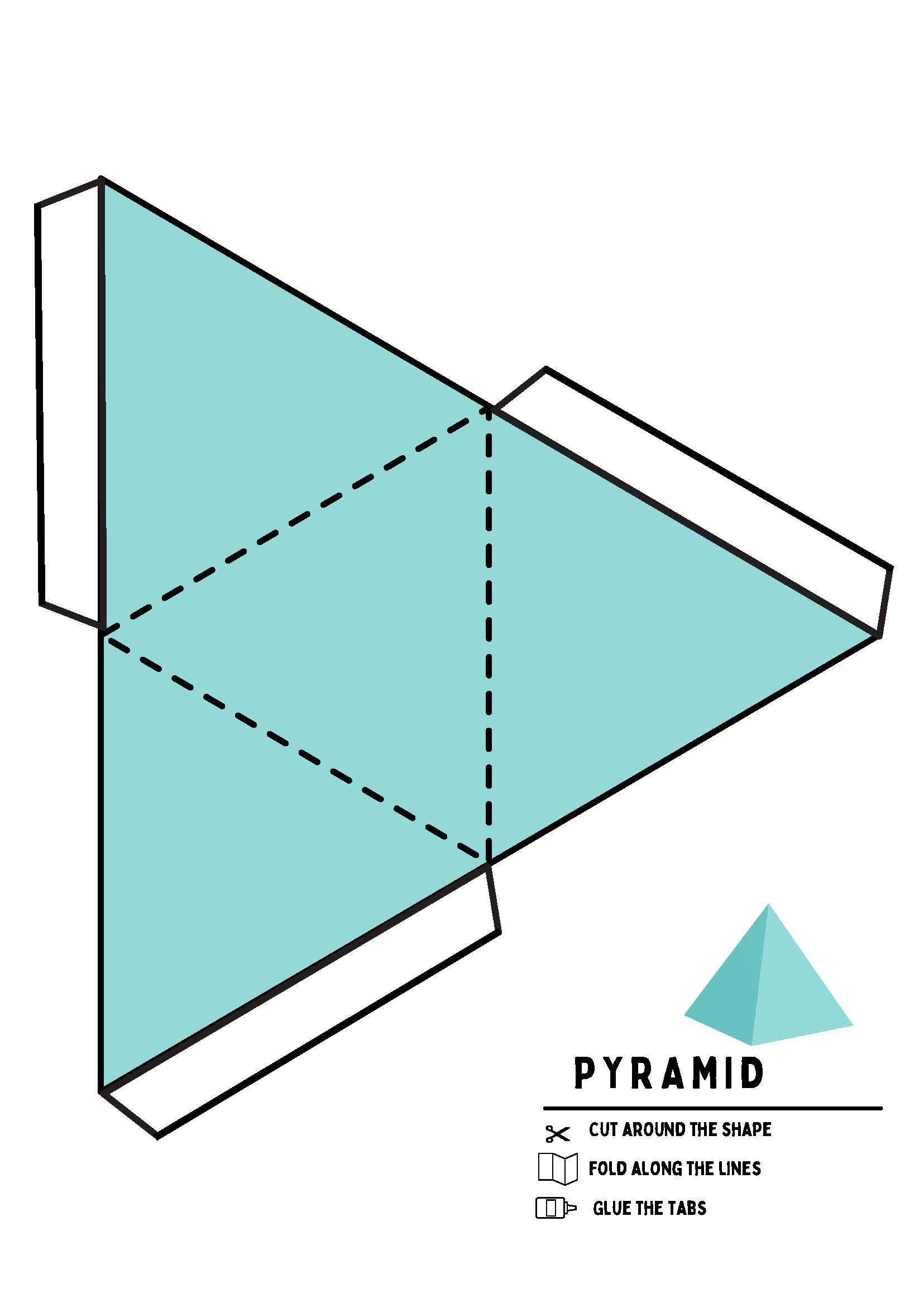 3D Shape Nets: Cut & Fold Paper Craft Geometry (printable File) - Etsy