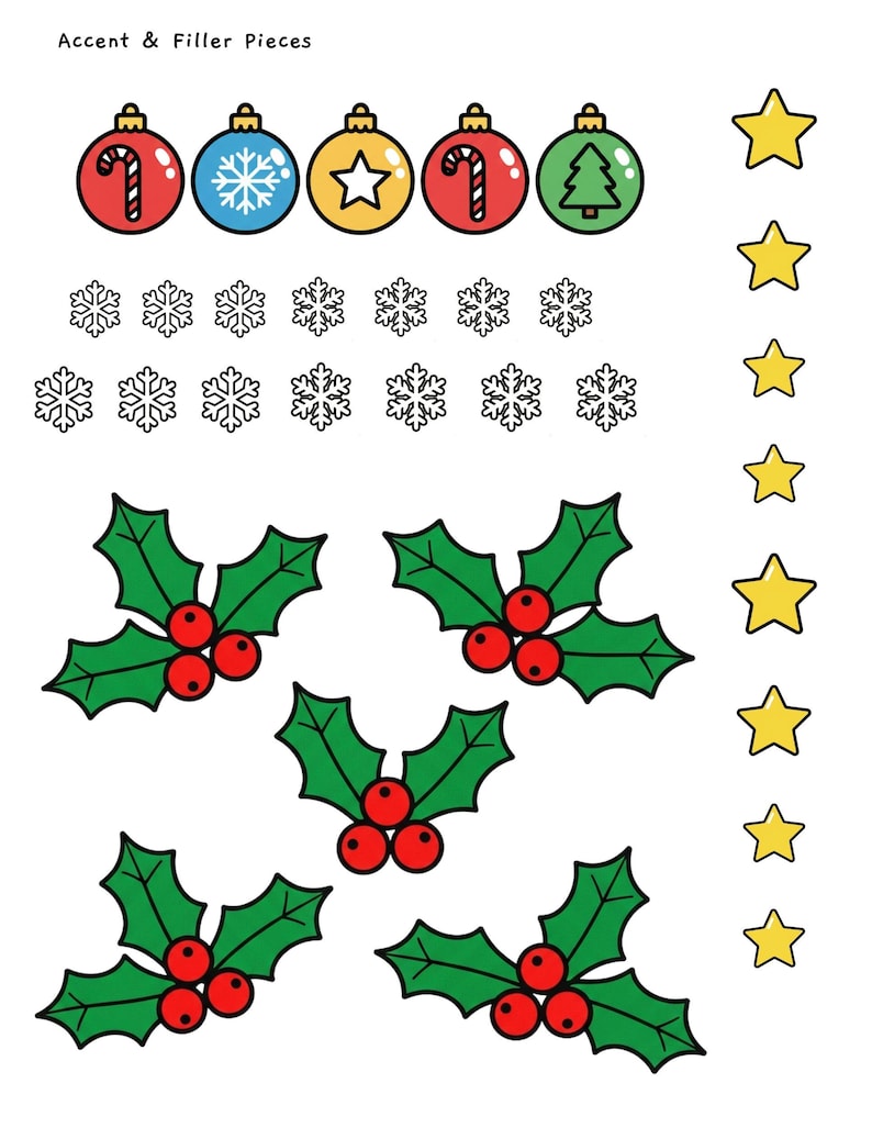 Classic Christmas Symbols Wreath Craft for Kids | Christmas Cut and ...