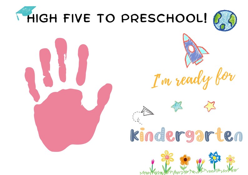 End of Year Handprint Art Bundle: Graduation Keepsake (digital Download ...
