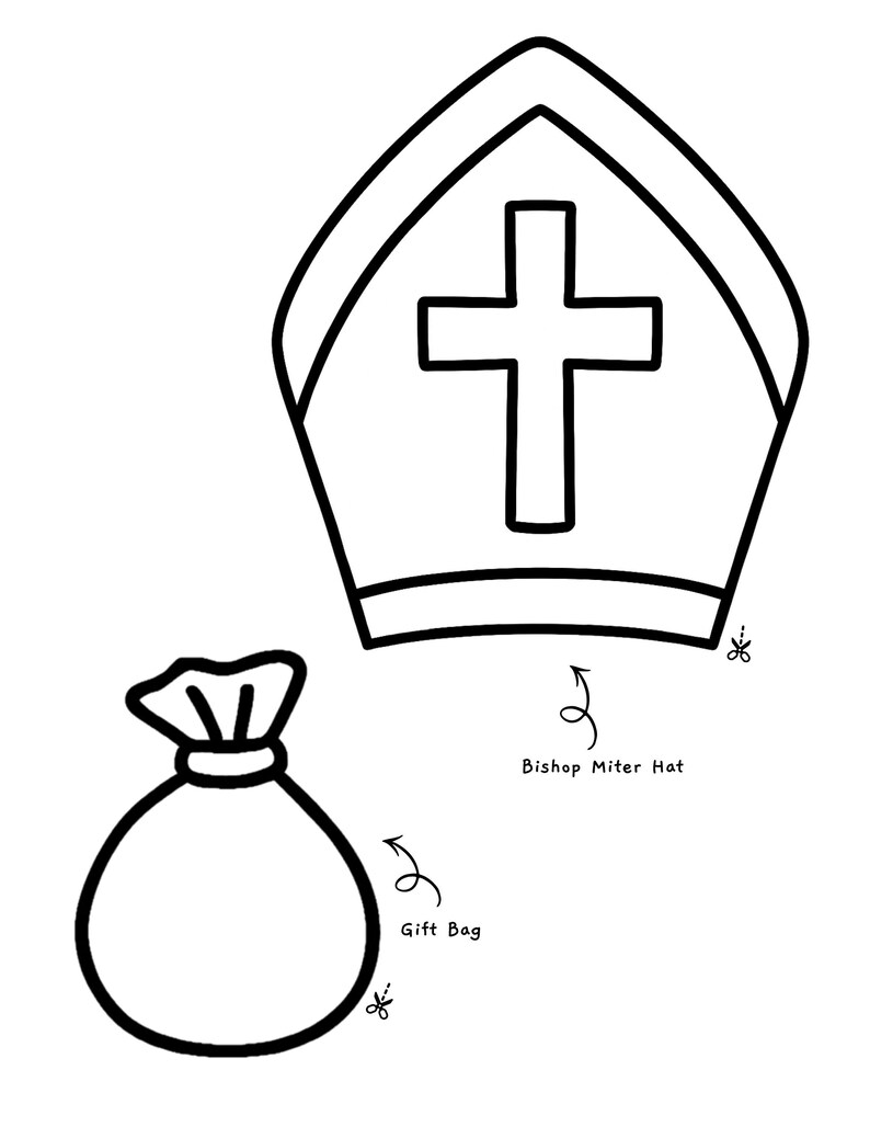 St. Nicholas Day Craft |build-a-saint Puppet (small and Large) | Cut ...