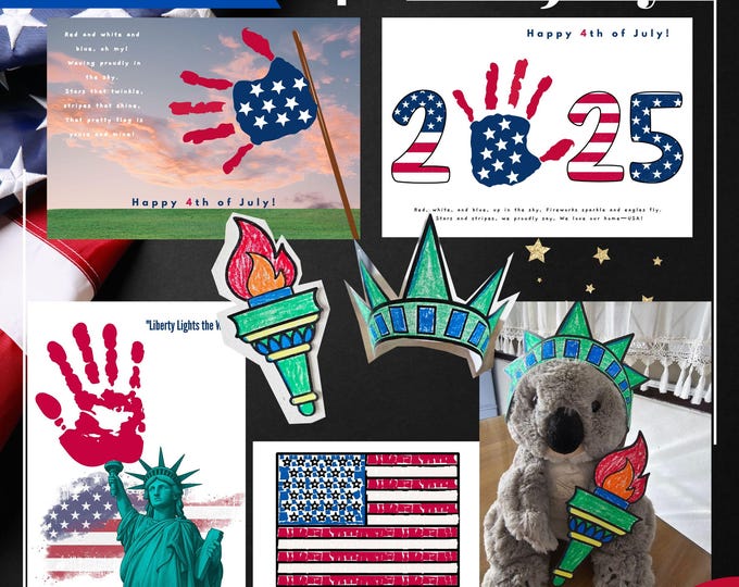 Statue of Liberty Paper Crown Printable Kids Craft Birthday Activity ...