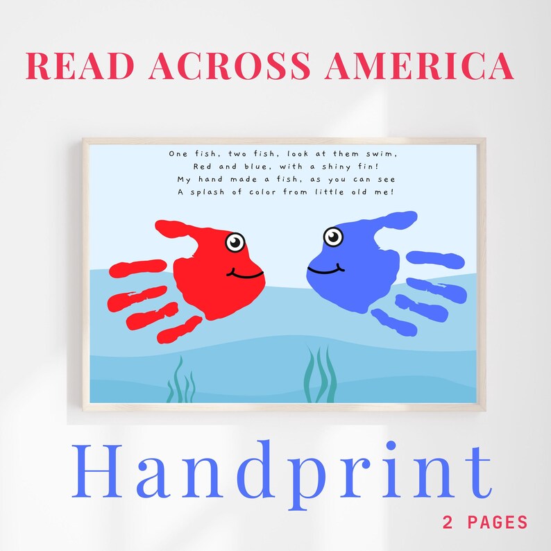 Bundle: Dr. Seuss-inspired Handprint Craft + BONUS Reading ...