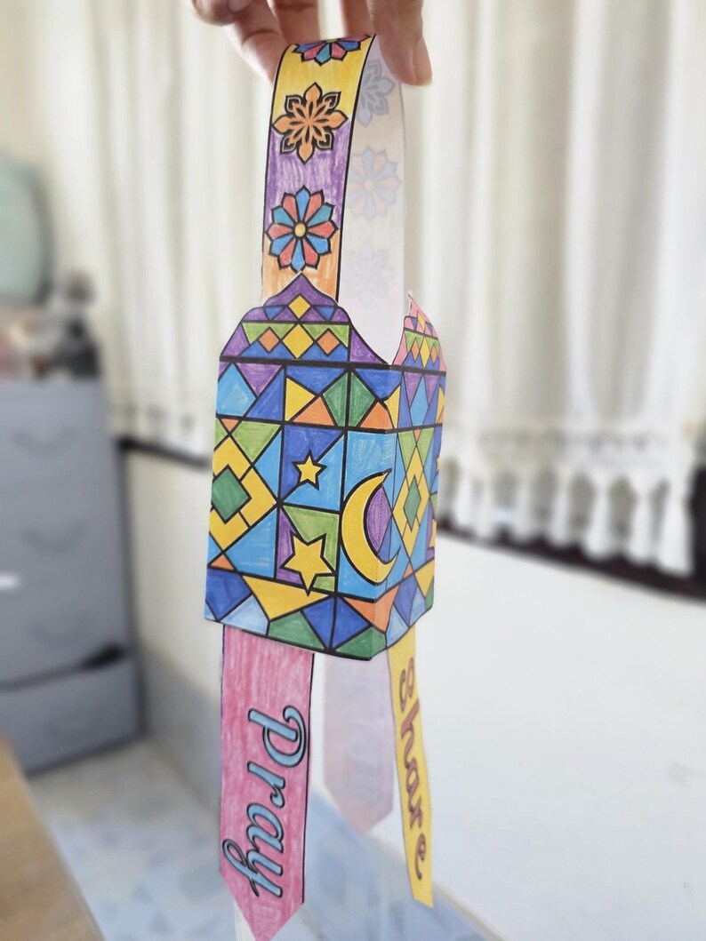 Ramadan Lantern Craft With Good Deeds | Coloring Activity | SEL Ramadan ...