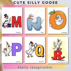 Silly Goose Alphabet Poster Set: Classroom Decor (PDF & PNG ...