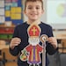 St. Nicholas Day Craft |build-a-saint Puppet (small and Large) | Cut ...