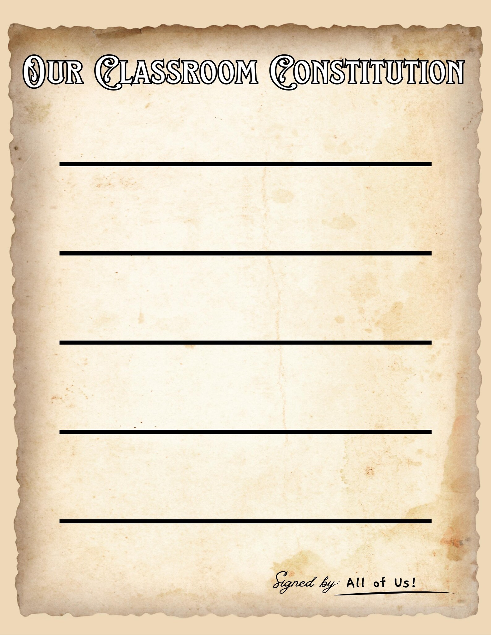 Constitution Day Scroll Craft: Printable Activity for Kids (digital ...